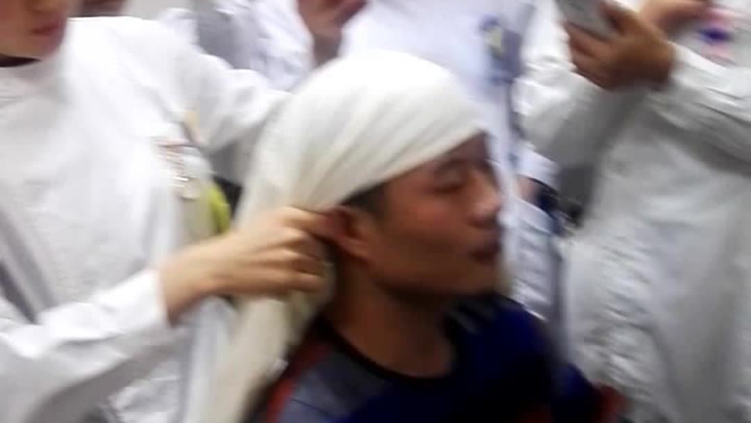 头部外伤包扎