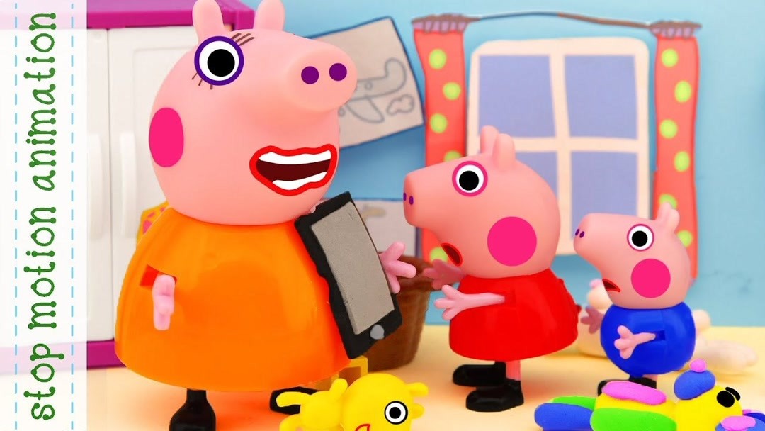 小猪佩奇 佩奇和乔治帮妈妈做家务