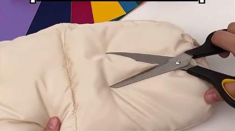 羽绒服破洞别着急,教你最简单快速的手法,学会赚到了!