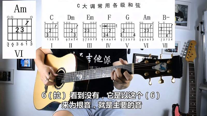 第八课C调各级和弦,学会转调乐理,从此不再依赖谱,大横按教学