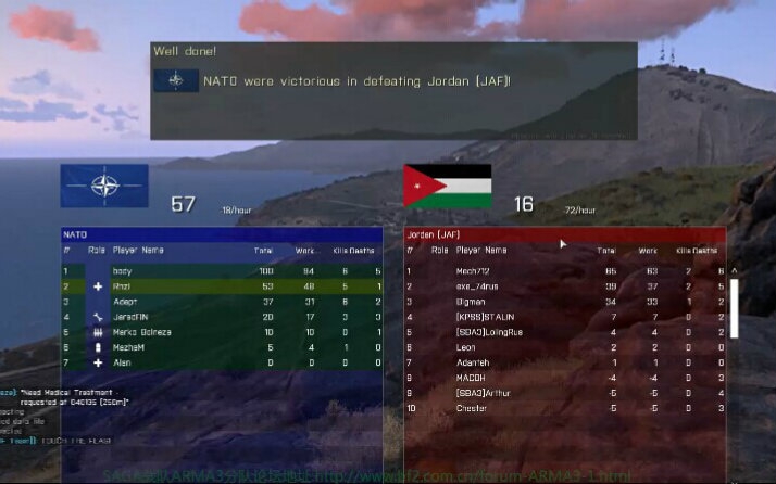 ARMA3 TB官方服务器对抗实录