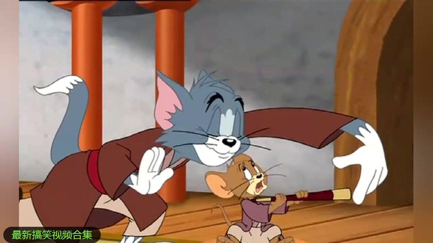猫和老鼠:汤姆和杰瑞做了和尚还天天打架,真是一对冤家