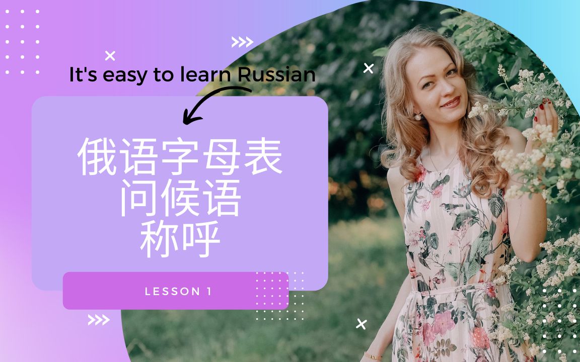 这是基础俄语课。将学习俄语字母表。