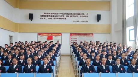 学生手势舞《精忠报国》太整齐了!学校就需要这样的正能量