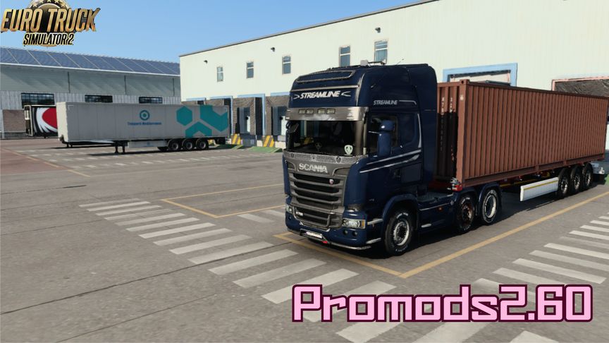 欧洲卡车模拟2:试玩打上SCANIA NG V8引擎声音补丁的斯堪尼亚