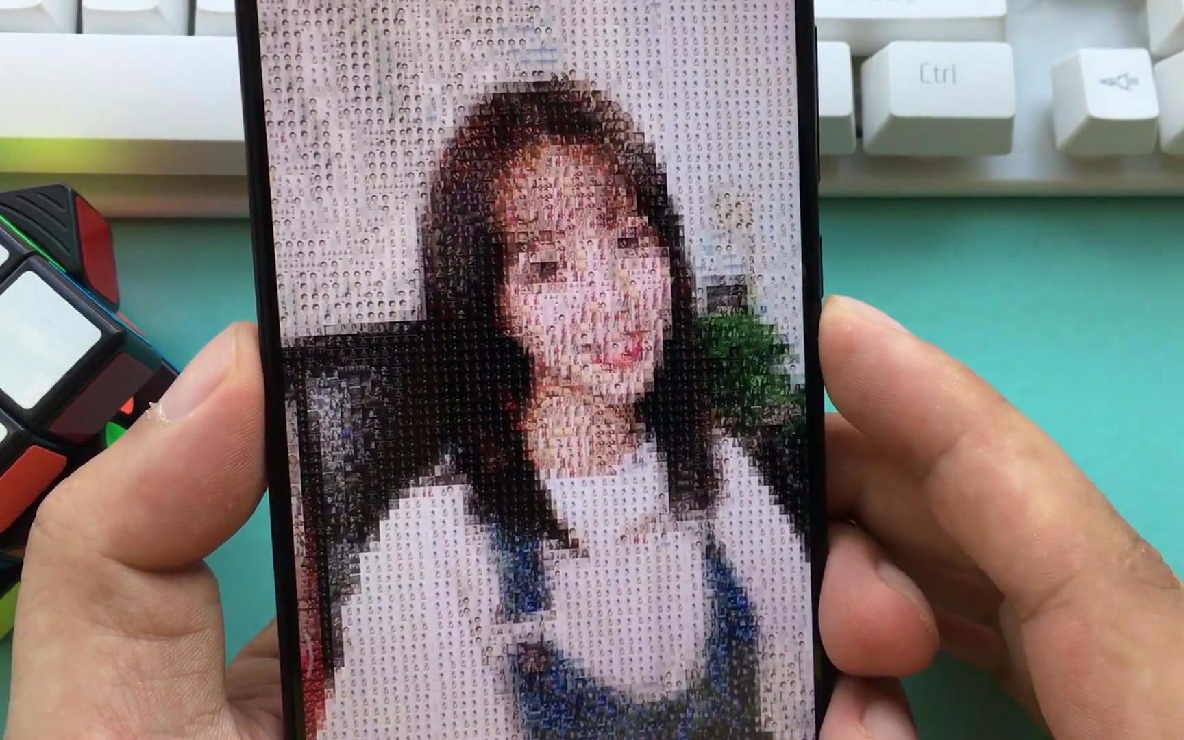 一键把1000张图片组成一张照片,最近网上超火效果,很简单