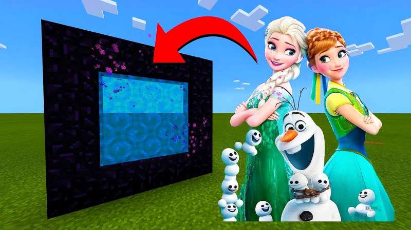 我的世界:如何在Minecraft中制作一个冰雪奇缘传送门