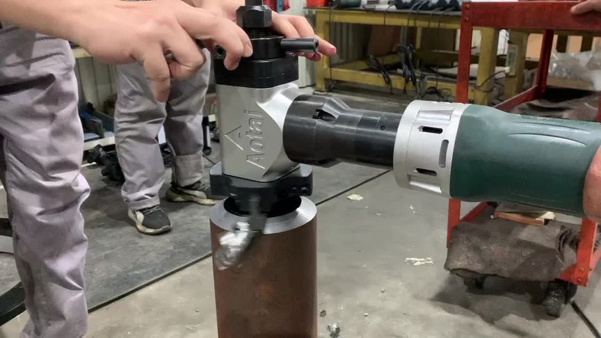 澳太内涨式管子坡口机#管子加工 #钢管切割机 #坡口机厂家