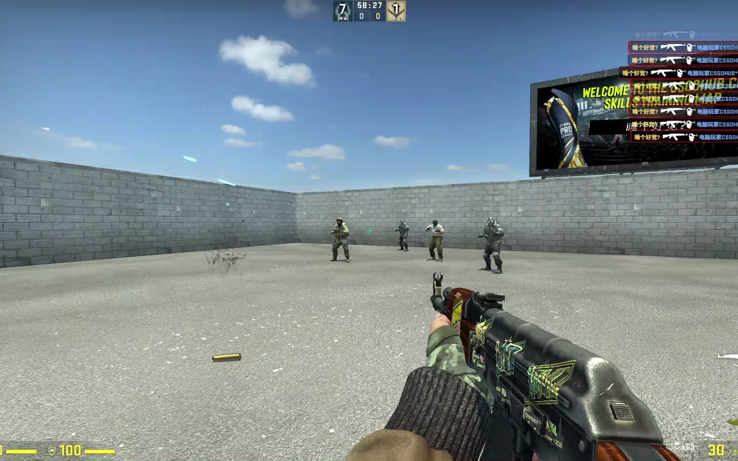 一星期没玩CSGO,自罚600个bot