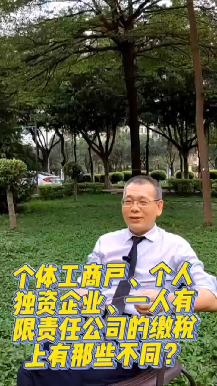 个体工商户、个人独资企业、一人有限公司的缴税上有什么不同?