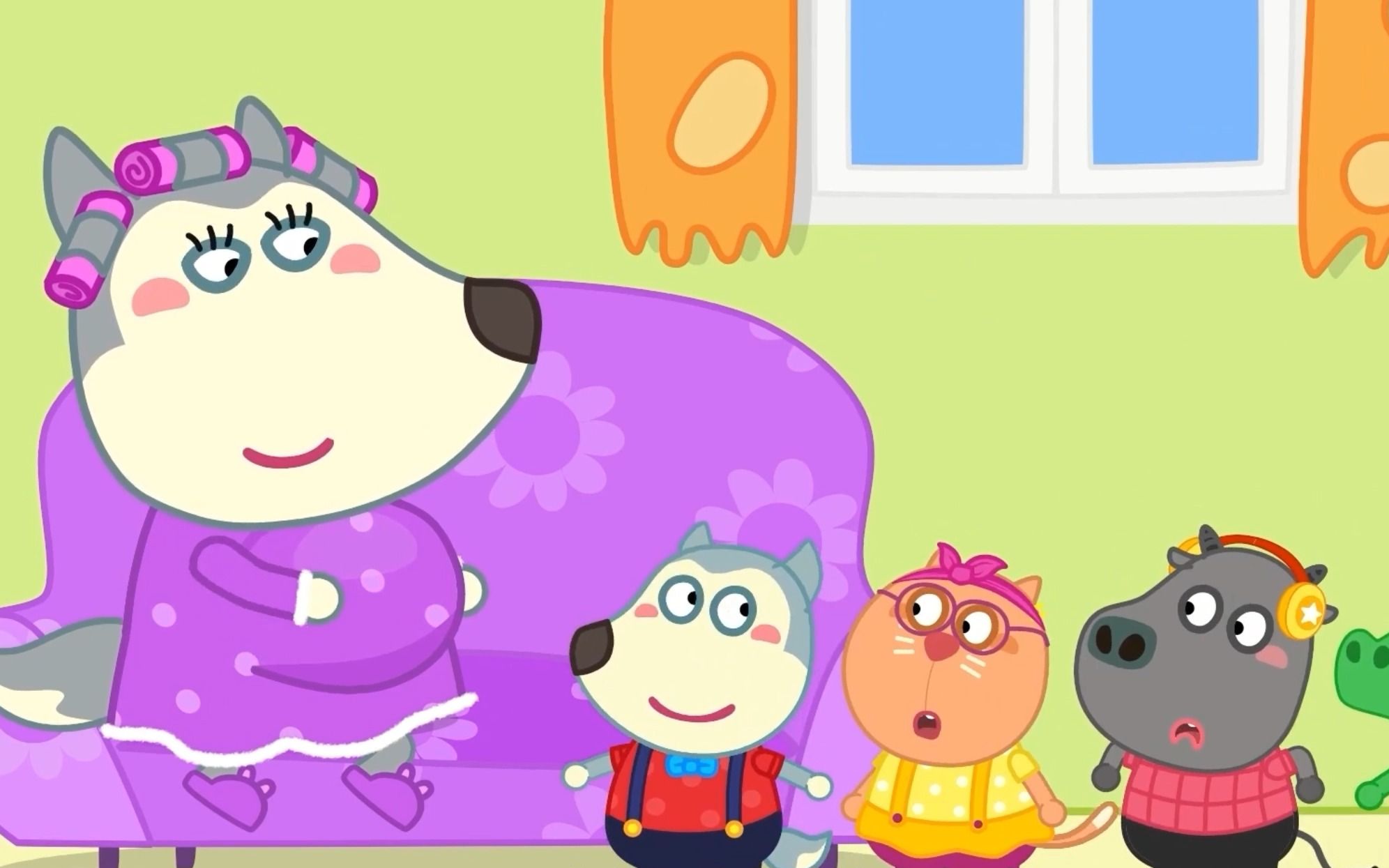 你知道小宝宝是在怎么出生的吗?小沃夫小小的脑袋大大的疑惑