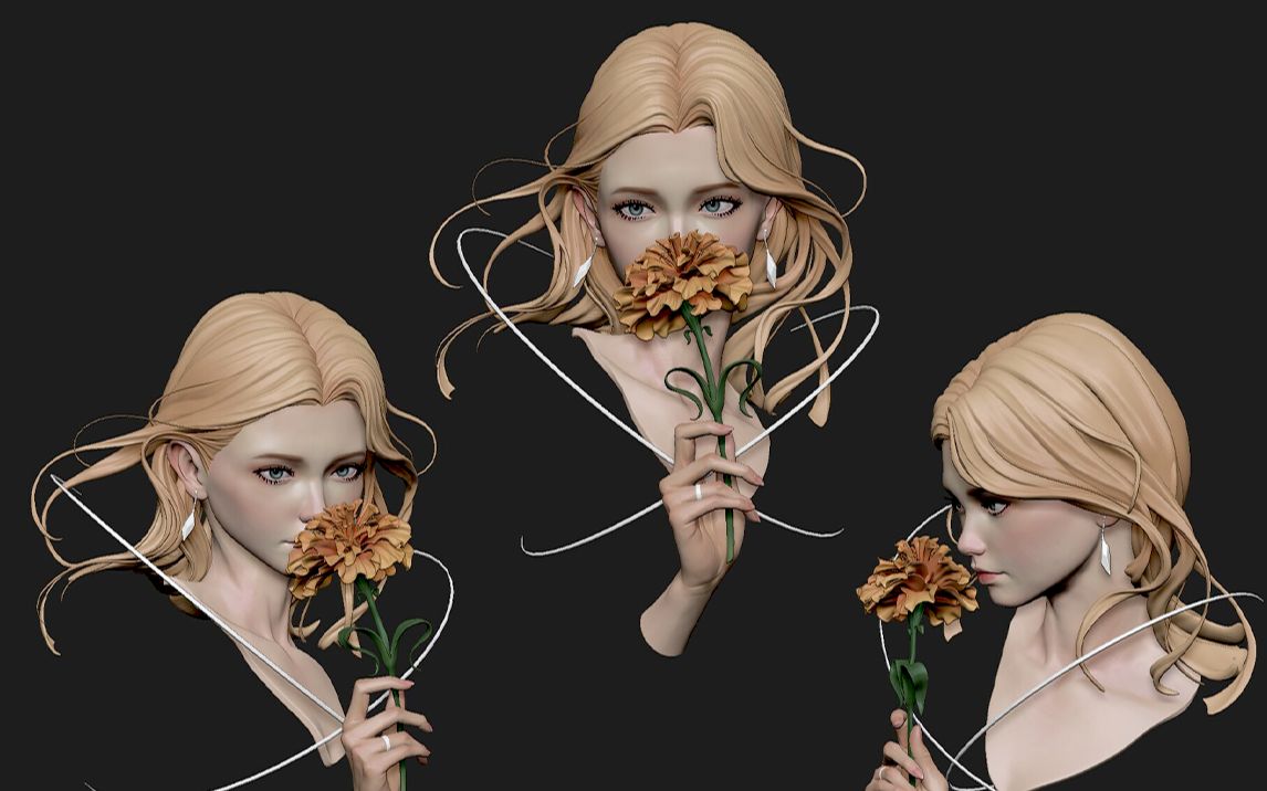 【ZBrush雕刻教程】美型角色如何建模?次世代ZB美型角色雕刻技巧!...