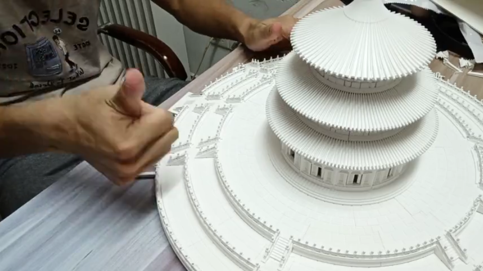 祈年殿积木-真实复刻的榫卯结构艺术品