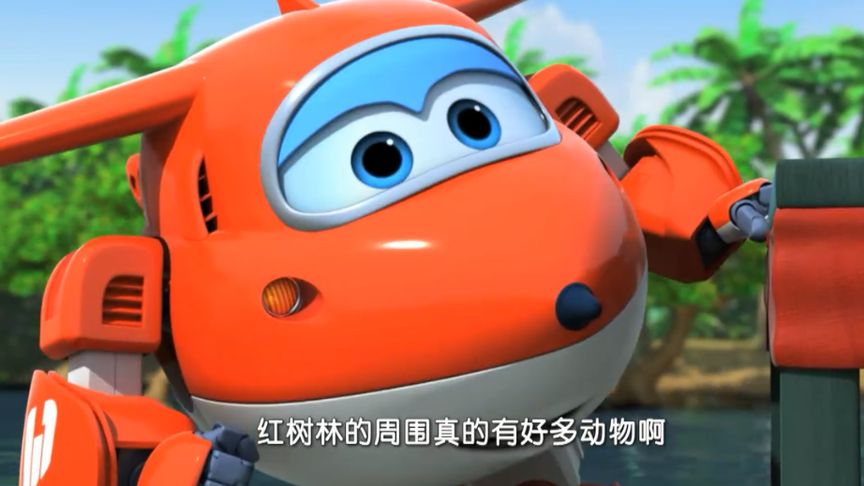 红树林的周围,有好多动物,大家要保护森林呀