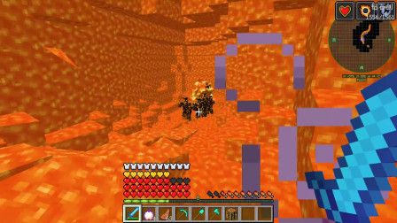 我的世界游戏,岩浆与水与传送门,挑战怪物篇