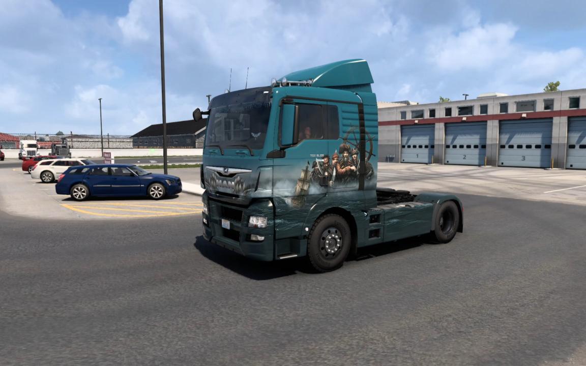 欧卡车头平移至美卡