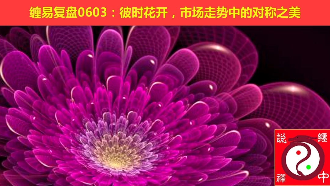 缠易复盘:生如夏花,市场走的中的对称之美,彼时花开