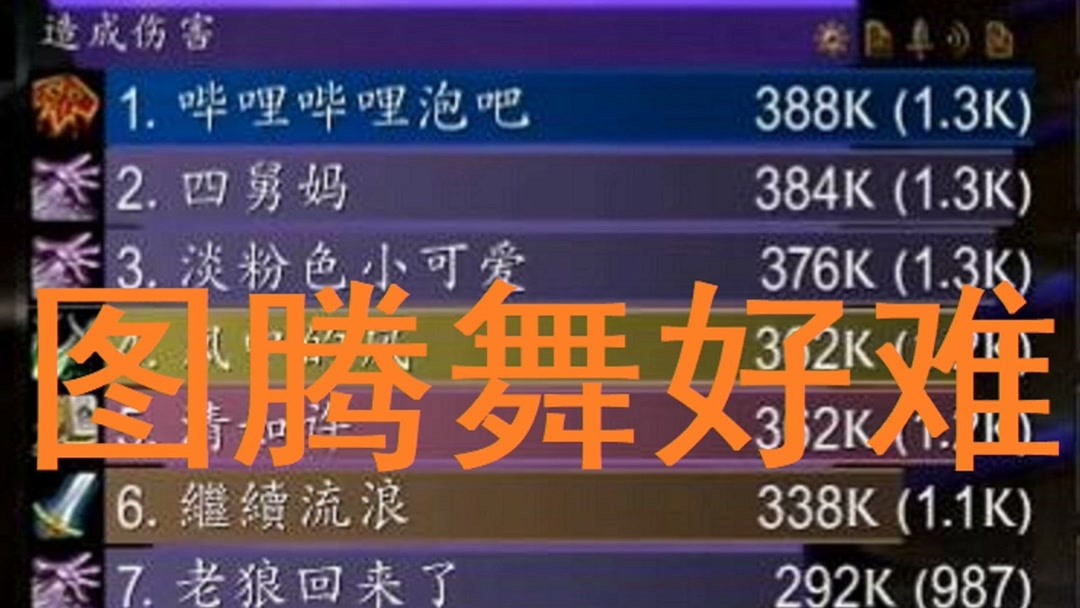 魔兽世界TBC怀旧服底层T4肄业增强萨满第一次用图腾舞打空灵机甲,...