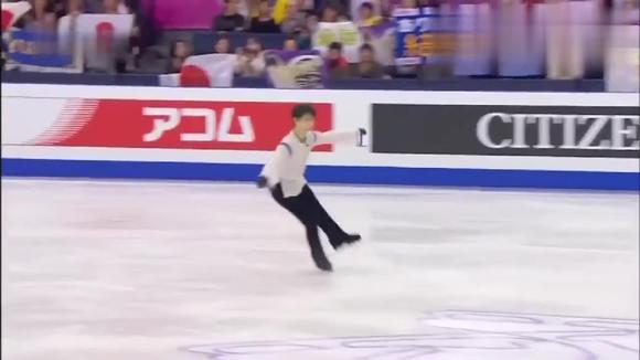 羽生结弦:自由表演滑《阴阳师》,英气少年,永远的经典!