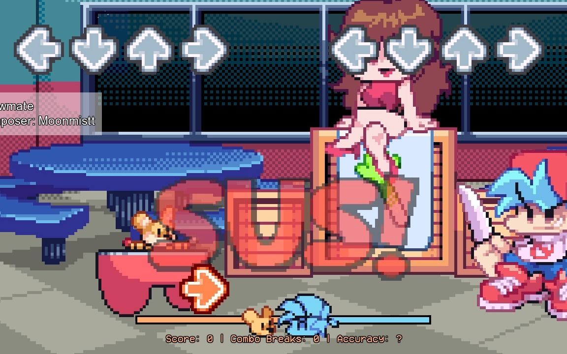 【FNF/Among us】超优质内鬼模组VS仓鼠操控的圆圆的船员!