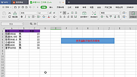 excel实用小技巧:使用通配符查找和替换