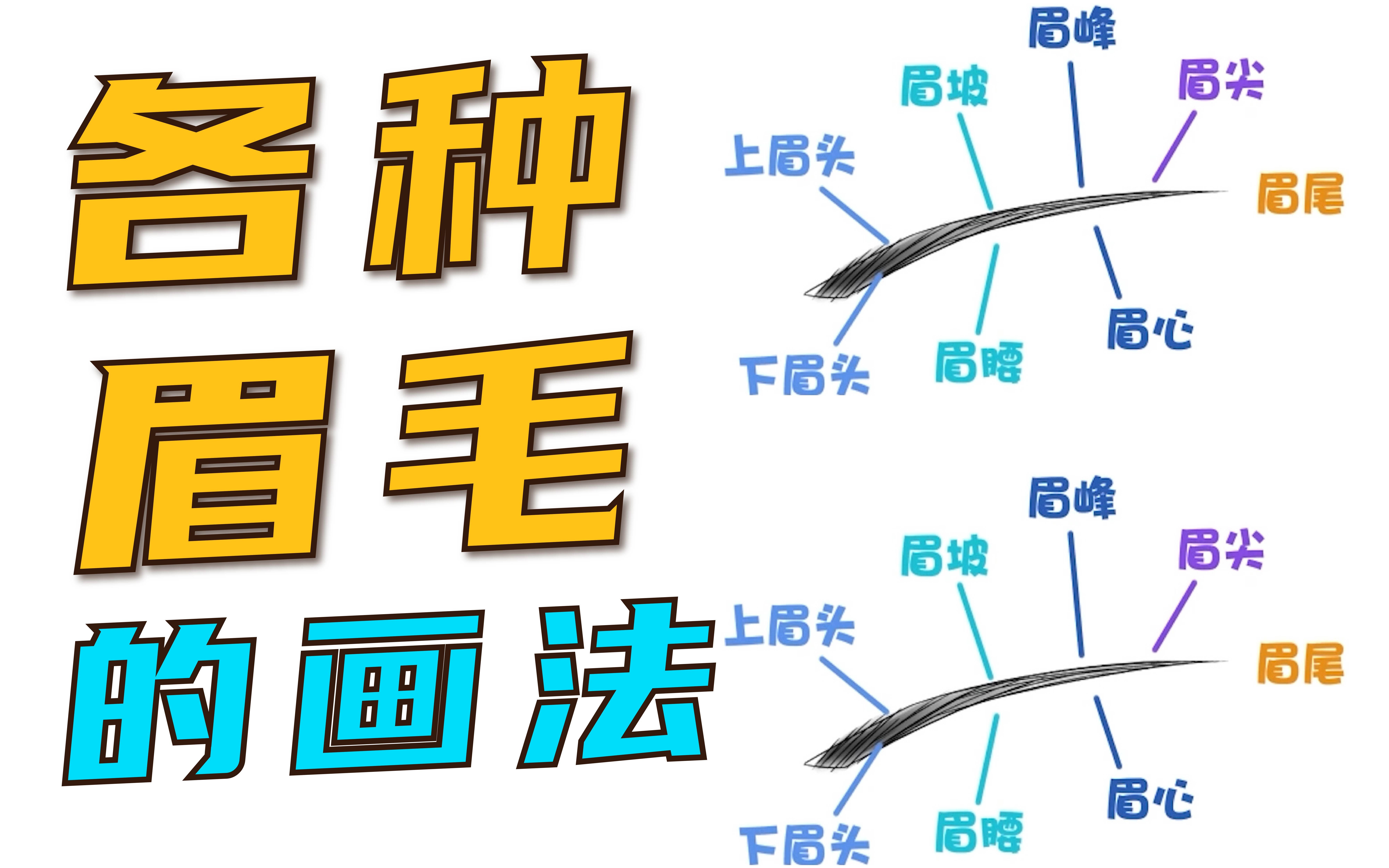 ...| 原画培训 | 插画培训】眉毛也是有很多类型的,别再画成蜡笔小新啦