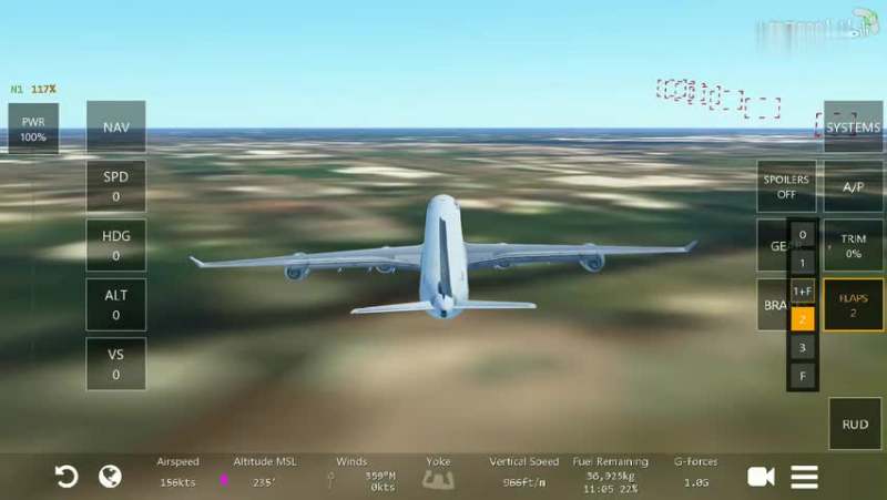 「无限试飞」只用一台引擎起飞340-600?!