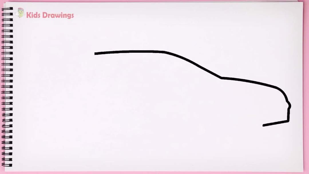 幼儿简笔画 画一辆超级跑车 宝宝学绘画