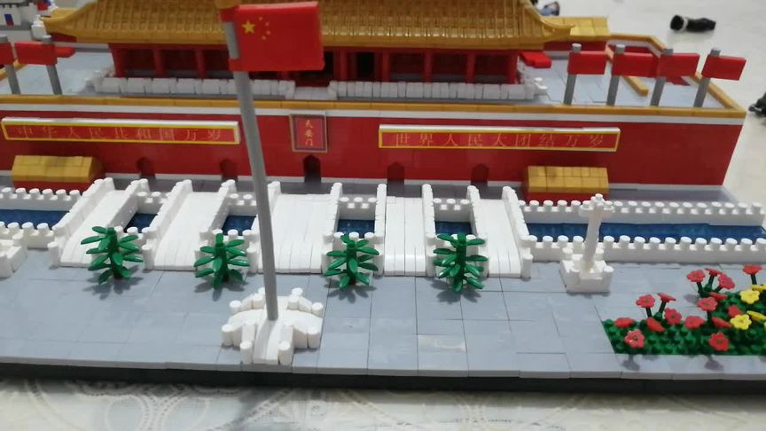 #拼装 天安门完工#拼装模型 承接儿子的工程完工了