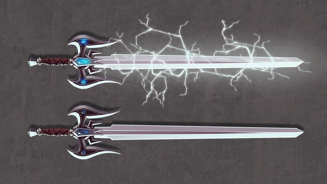 Maya-武器剑模型制作教程。maya建模基础教程。