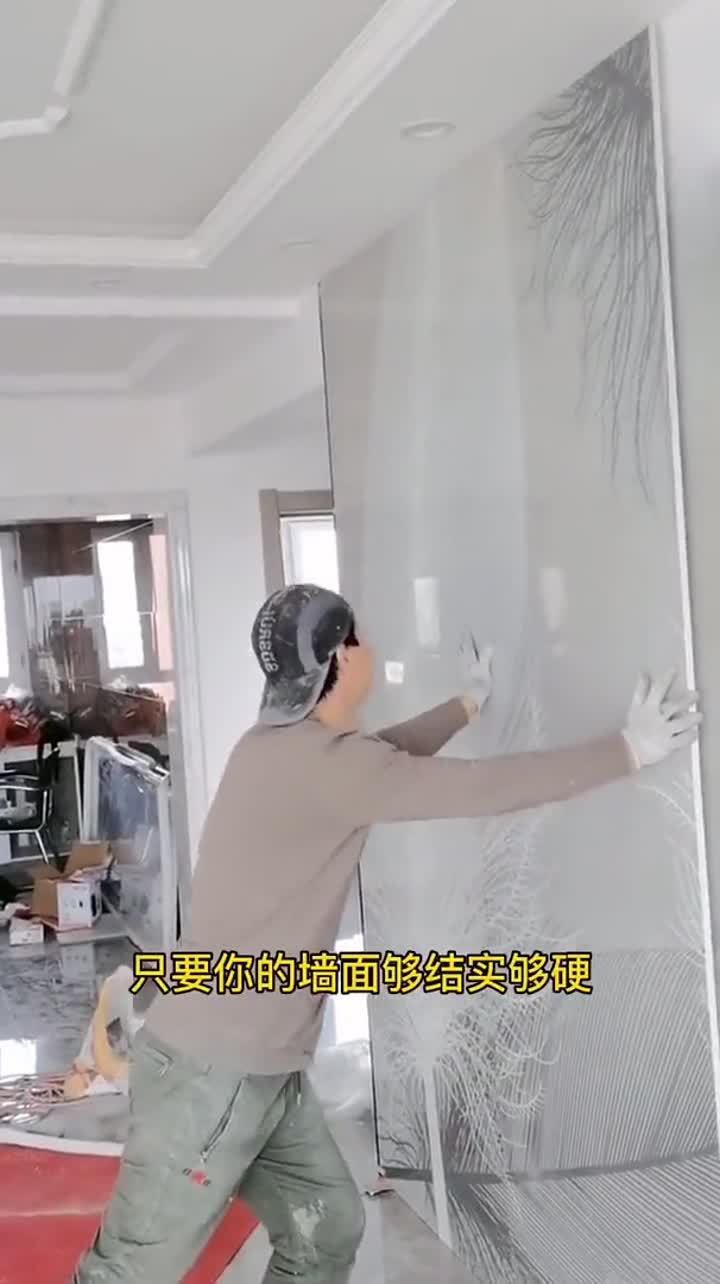 背景墙这样安装结实牢固绿色环保#背景墙#装修#点挂王