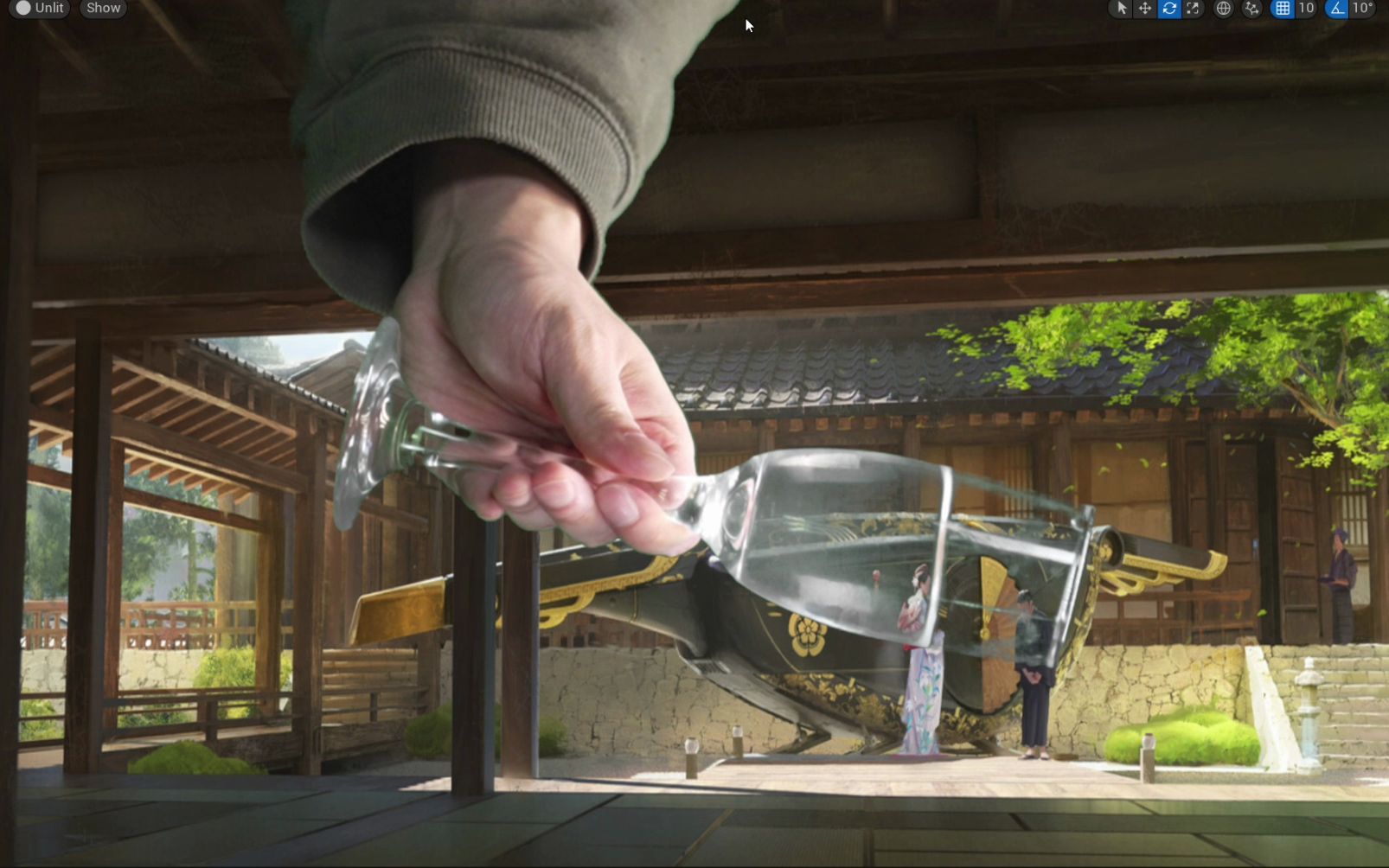 UnrealEngine5.1绿幕抠像