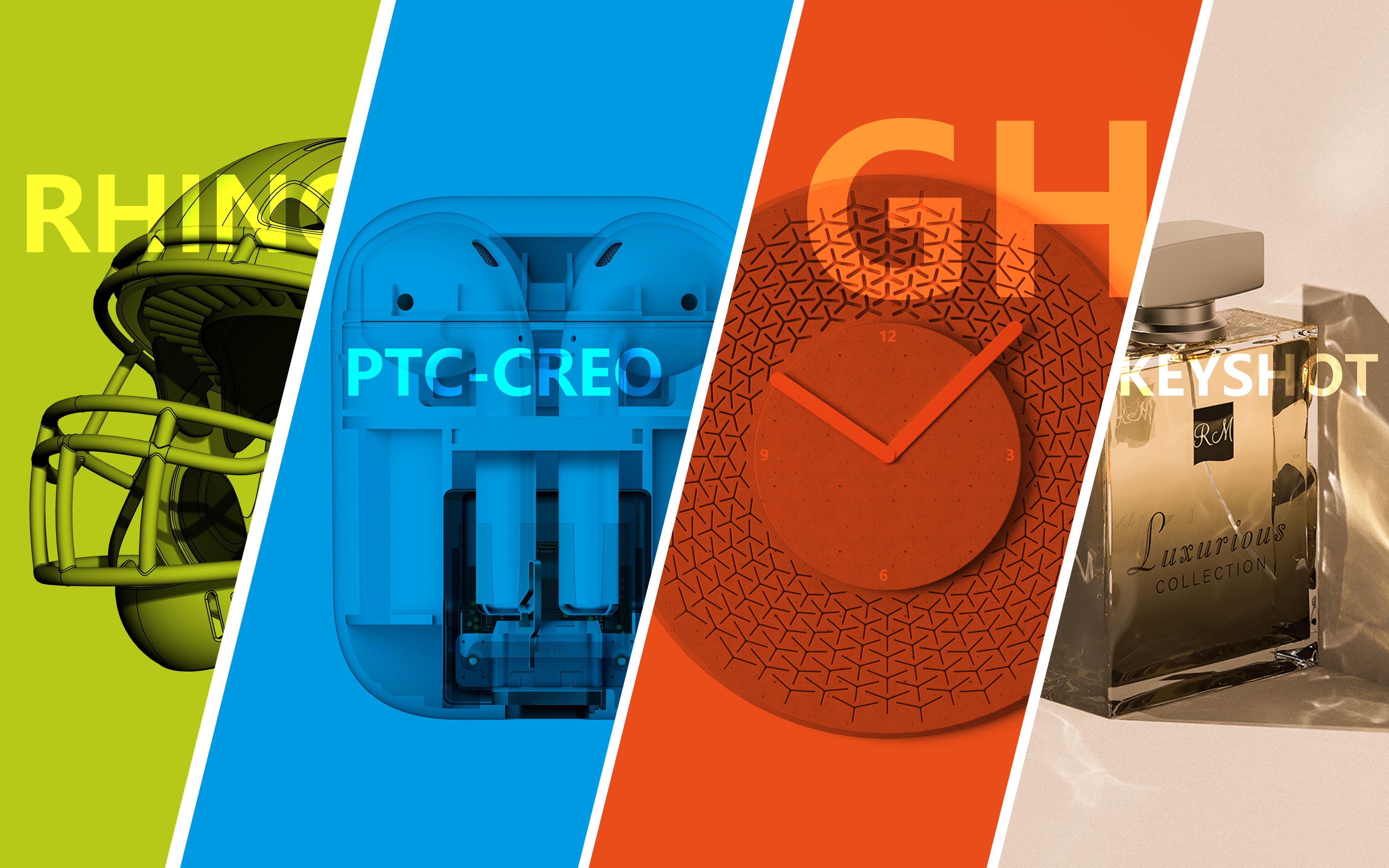 Rhino、ProE-Creo、 Grasshopper、T-Splines、Keyshot !