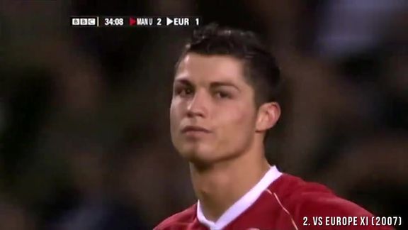 C罗最帅气的一脚射门,对面都没反映过来