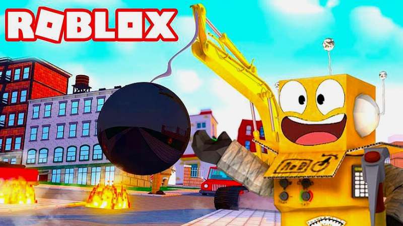 小格解说 Roblox建筑拆除模拟器 操纵无敌大摆锤!化身无敌破坏王!