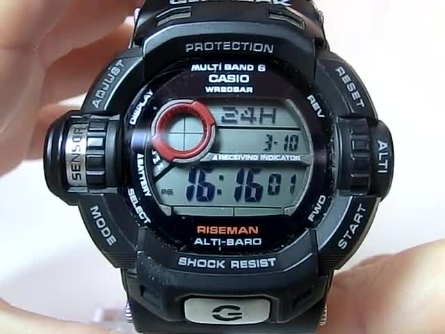 CASIO手表GW-9200(3147)时间及日期的设定