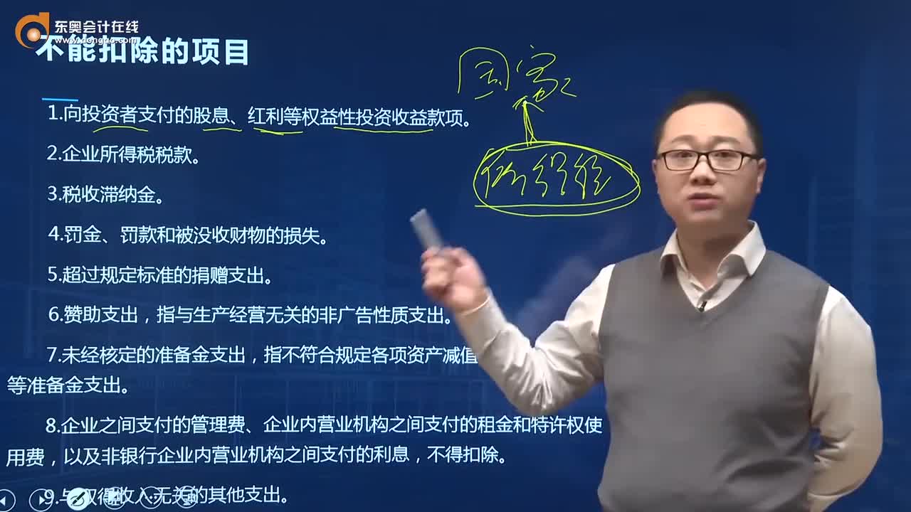 实操课35:调增应纳税所得额中不能扣除的项目