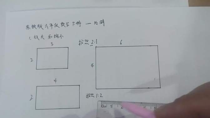 苏教版六年级数学下册比例的概念
