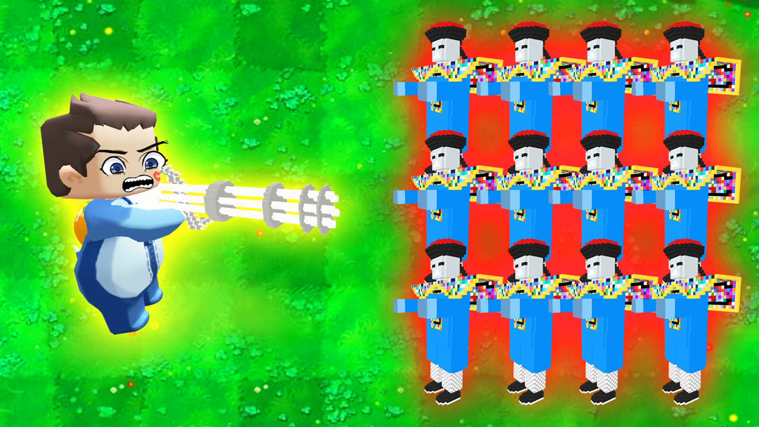 迷你世界1328:木鱼小铃铛带领小伙伴们,抵御僵丝王进村!