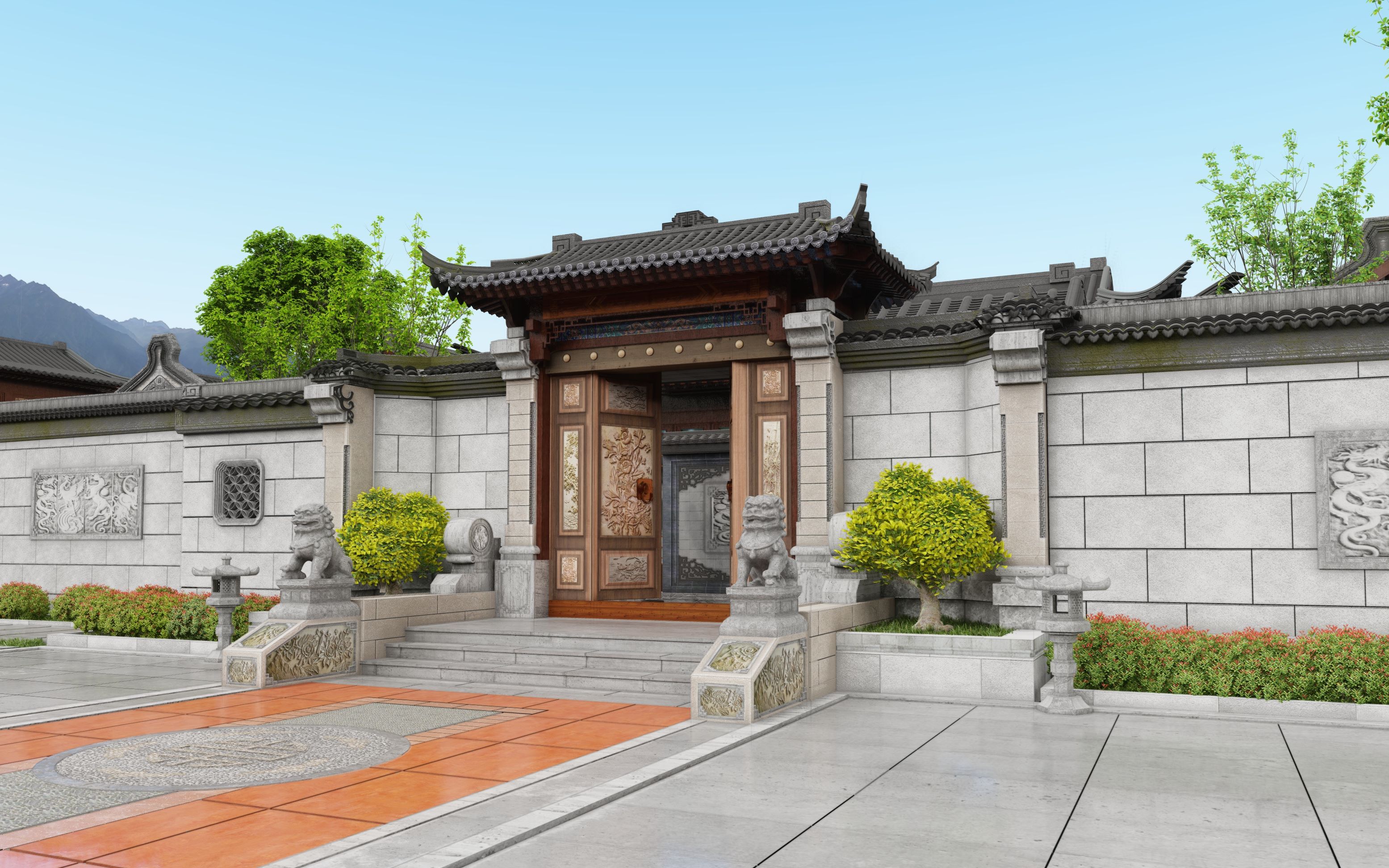 中式古建高清动画表现 lumion sketchup