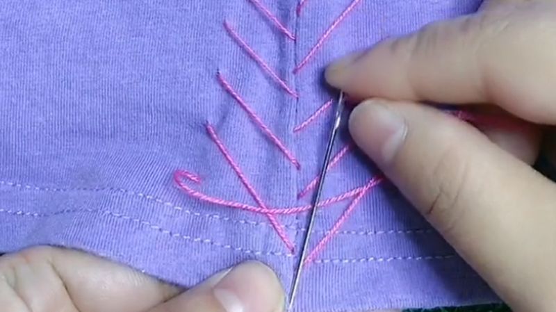 减肥成功衣服肥了,婆婆用隐形针法咔咔两下搞定,老公都惊呆了!