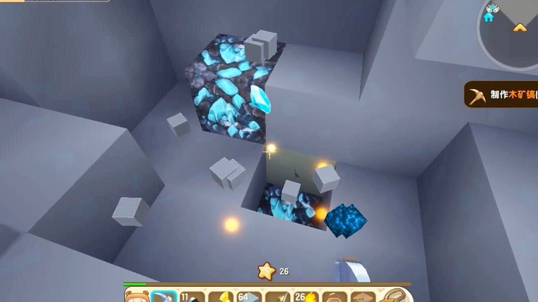 迷你世界:这矿洞太富了,半仙一边挖一边哇,根本停不下来