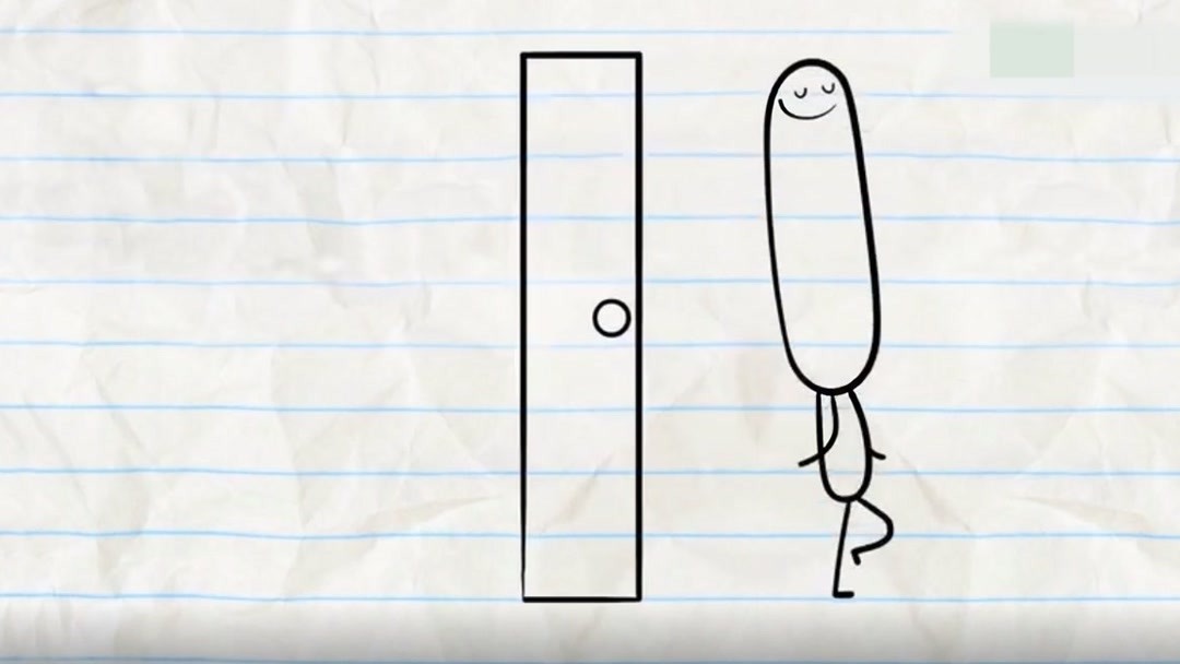 铅笔人搞笑动画: 神奇的门,进什么样的门,就变成什么样的人