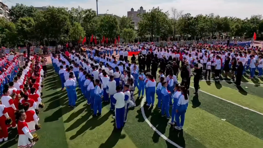 大港油田,西苑小学,2023年田径运动会开幕式,阳光运动伴我行,健康...
