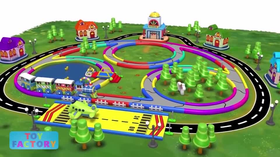 火车小镇 :彩虹气球小火车 儿童益智火车动画片