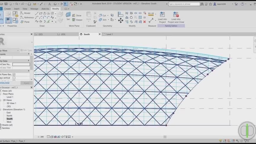 适用于初学者的REVIT教程-提示和技巧-在REVIT中模拟迪拜地铁站