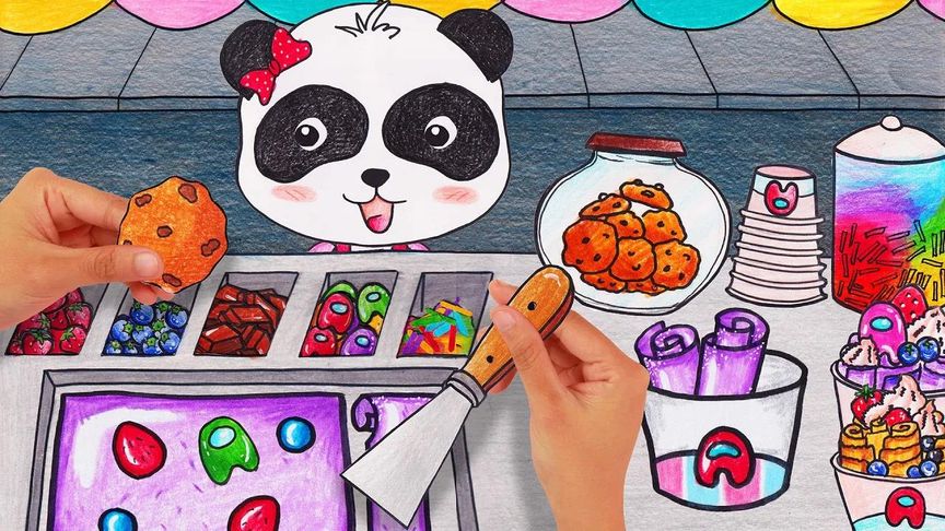 趣味定格动画:冰激凌傍晚篇,快来挑选 你喜欢的口味吧!