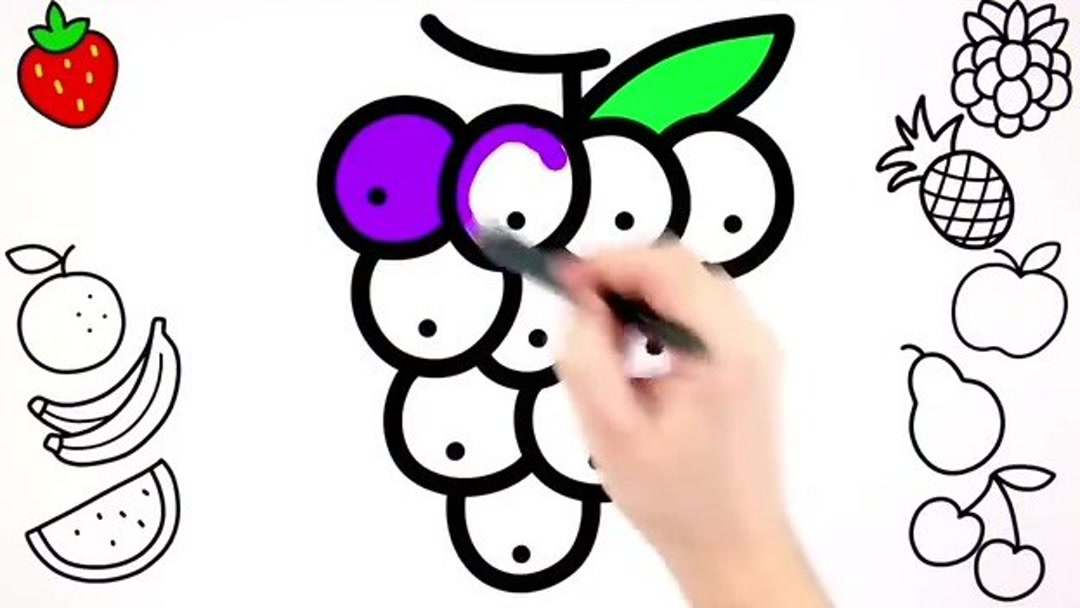 趣味儿童画画教学《水果》