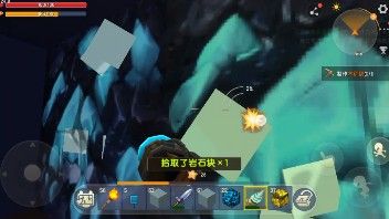迷你世界单人生存第五期:小蕾下矿巧遇三颗钻石
