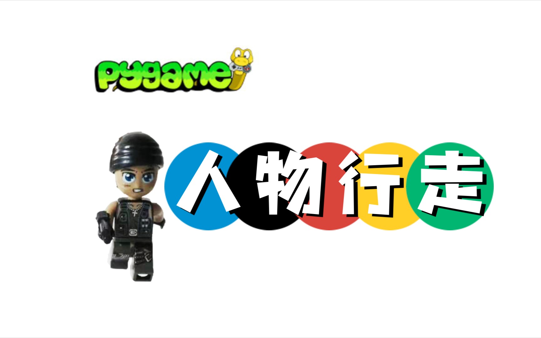 Pygame让人仔走出六亲不认的步伐